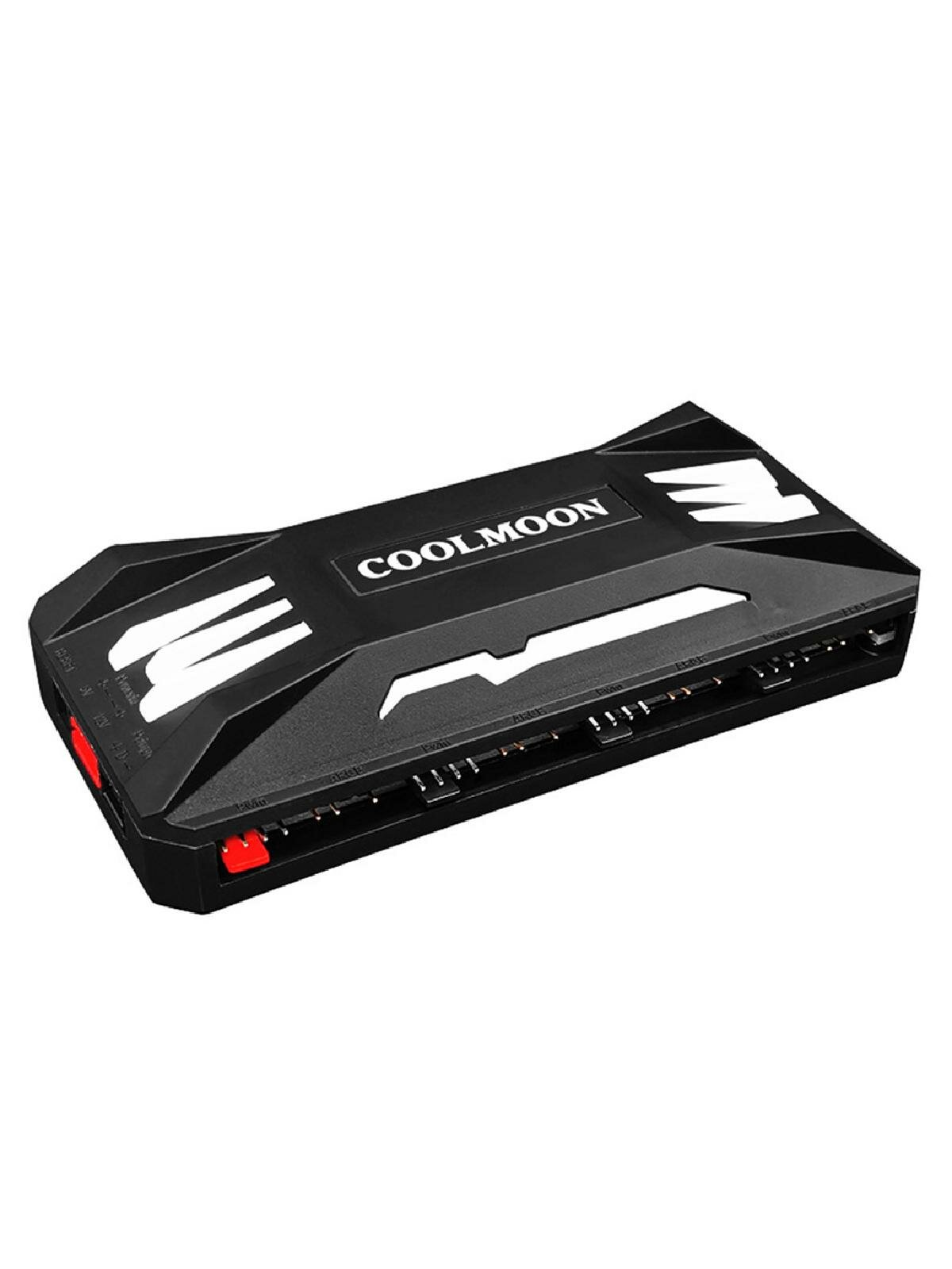 Upgrade Coolmoon Wireless Remote Control Chassis Fan Hub 8X4Pin PWM 10X3Pin ARGB Port for Smart Intelligent Remote Contr