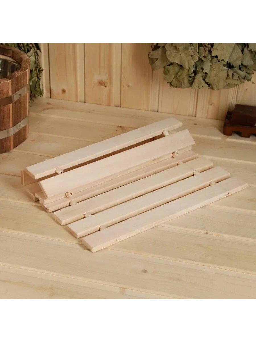 Удобный деревянный коврик-сидушка для отдыха