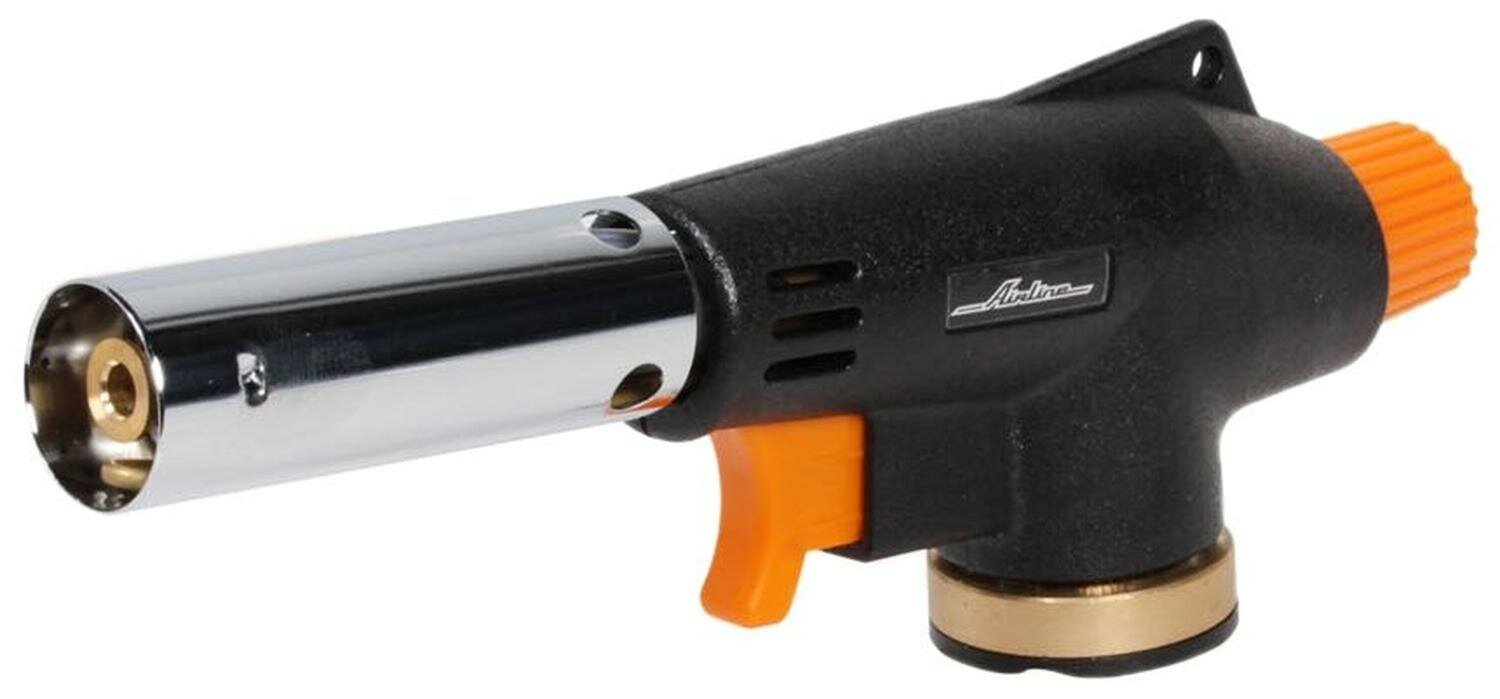 Airline горелка газовая на резьбовой баллон, пьезоподжиг, анти-вспышка, 16*5,5*3 см (agt-s-03) agts03