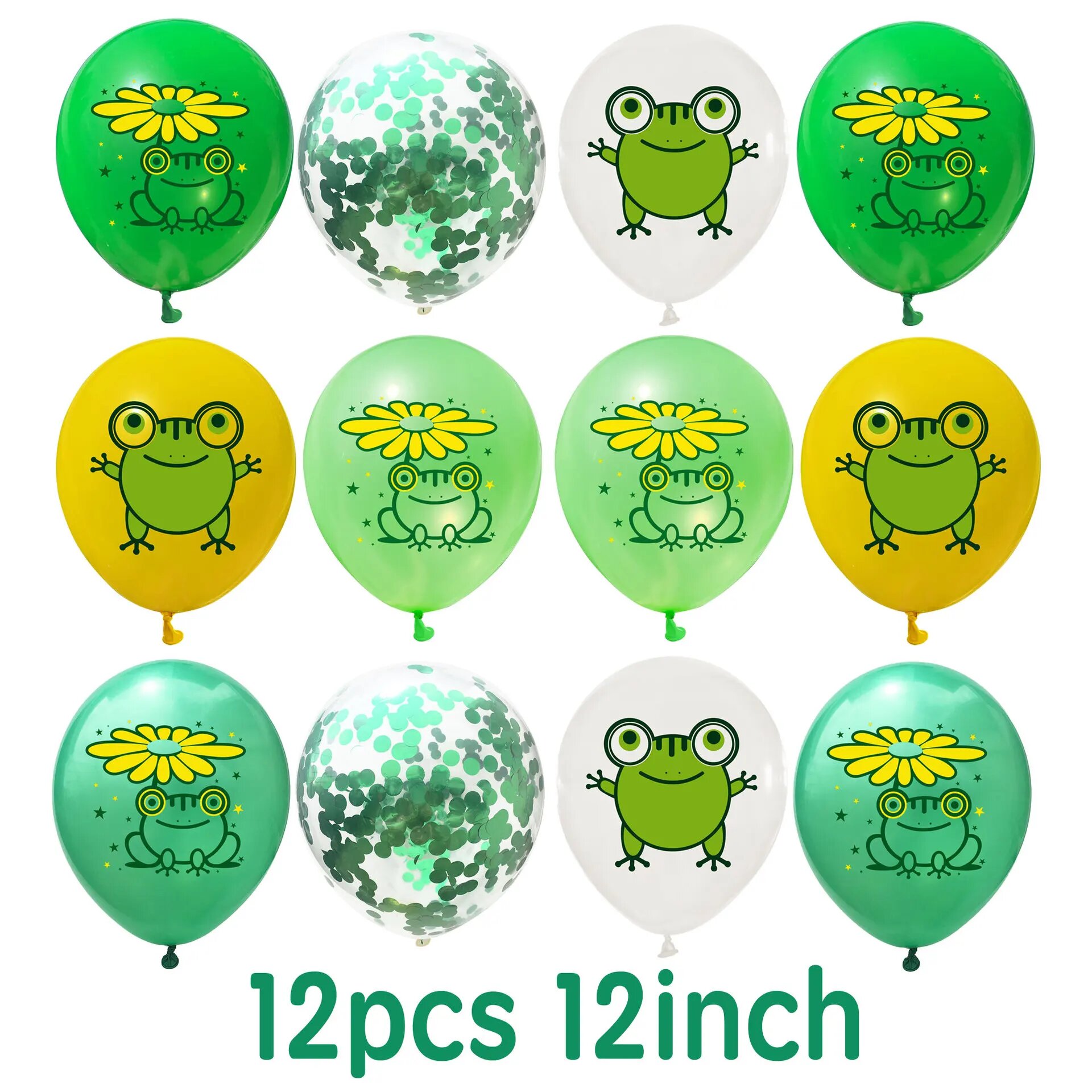 Набор воздушных шаров лягушек Mix-12pcs
