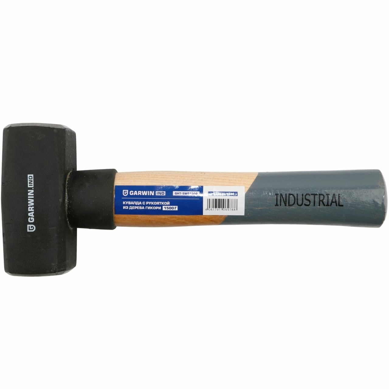 GARWIN INDUSTRIAL GHT-SW01500 Кувалда Garwin INDUSTRIAL с рукояткой из дерева гикори, 1500 г