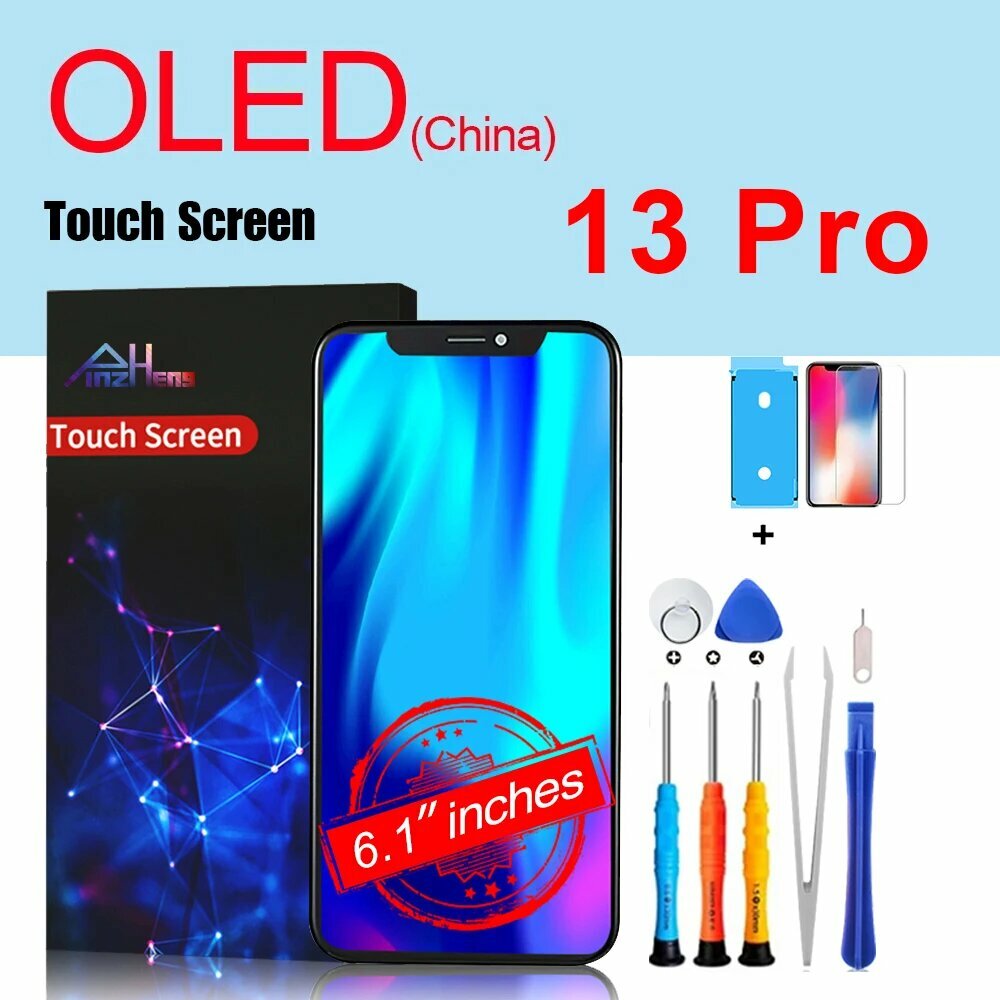 PINZHENG Высококачественный экран INCELL LCD OLED для iPhone 14 Pro 15 Plus 13 Pro Max Дисплеи для замены iPhone с инструментами OLED For i13Pro