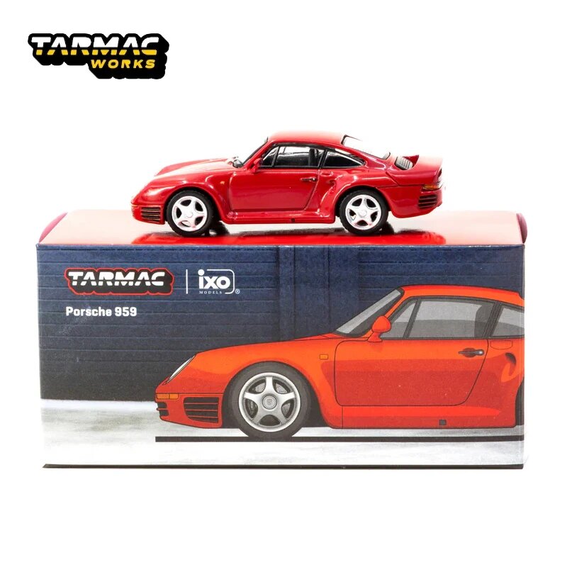 Tarmac Works Porsche 959, красный, 1:64