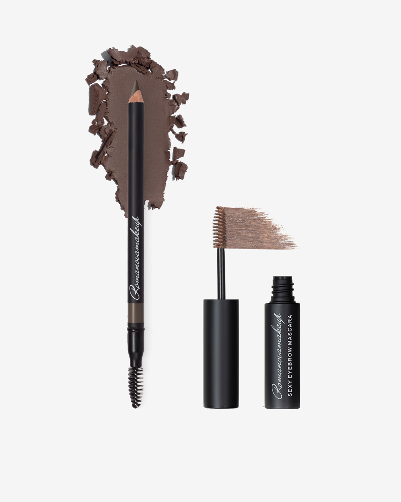 Romanovamakeup набор: карандаш и тушь для бровей, оттенок TAUPE
