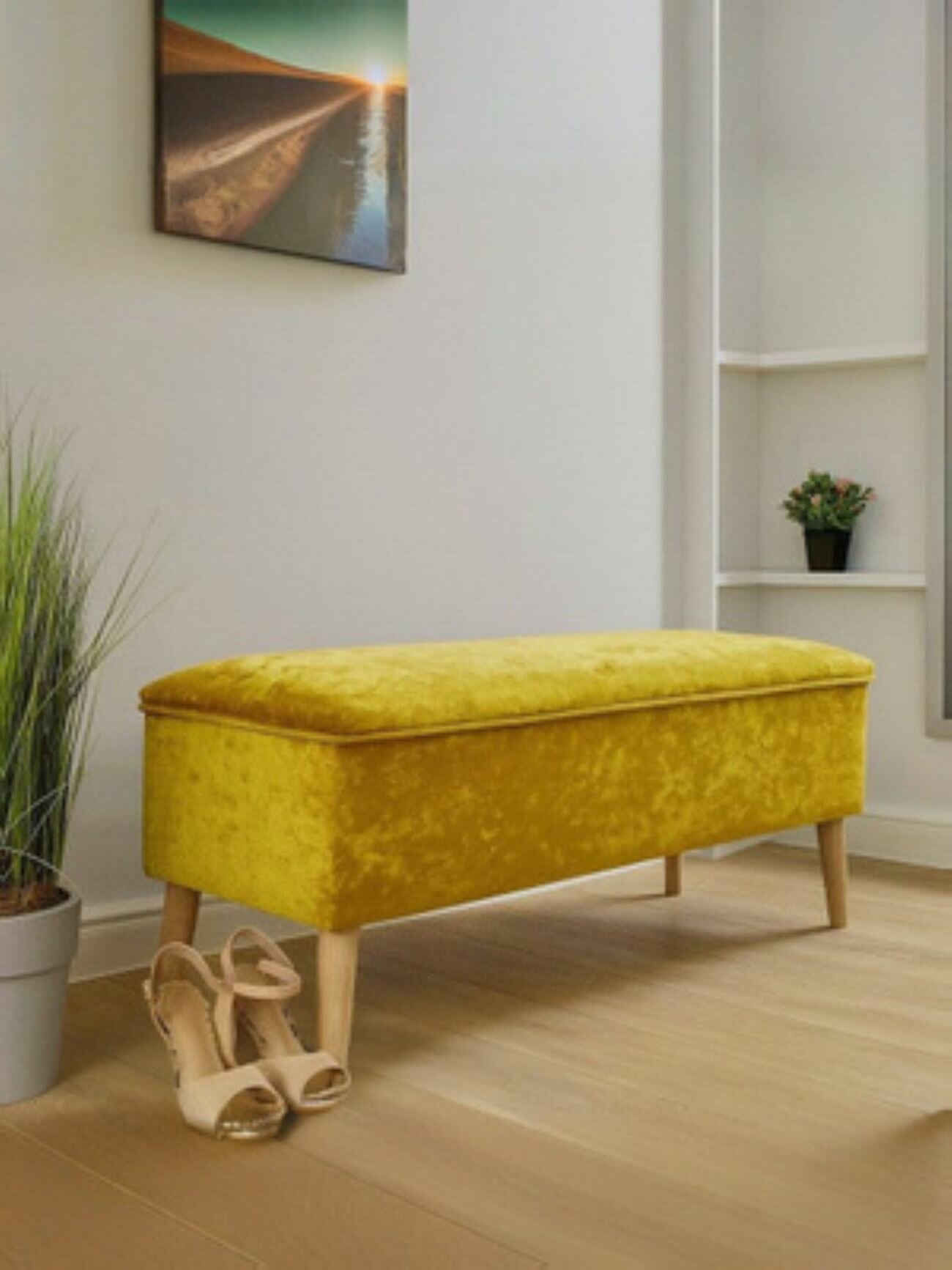 Банкетка с ящиком Пуф в прихожую Прикроватная банкетка в спальню, балкон