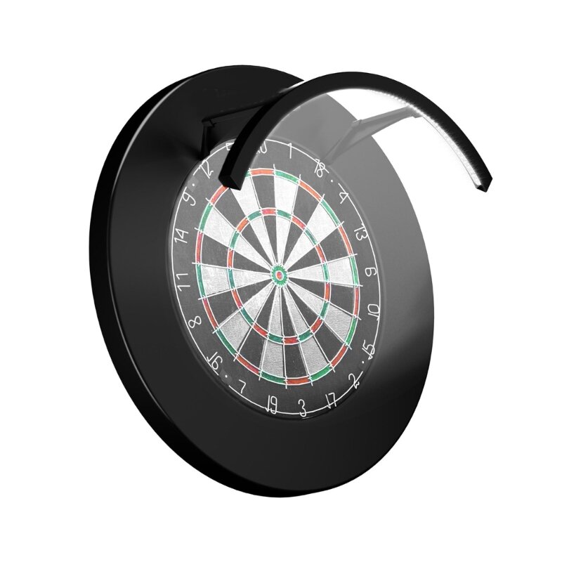 Светодиодная подсветка доски для игры в дартс Пластиковая Подсветка доски для игры в дартс Легко разбирается для всей доски, регулируемые углы наклона и складывание