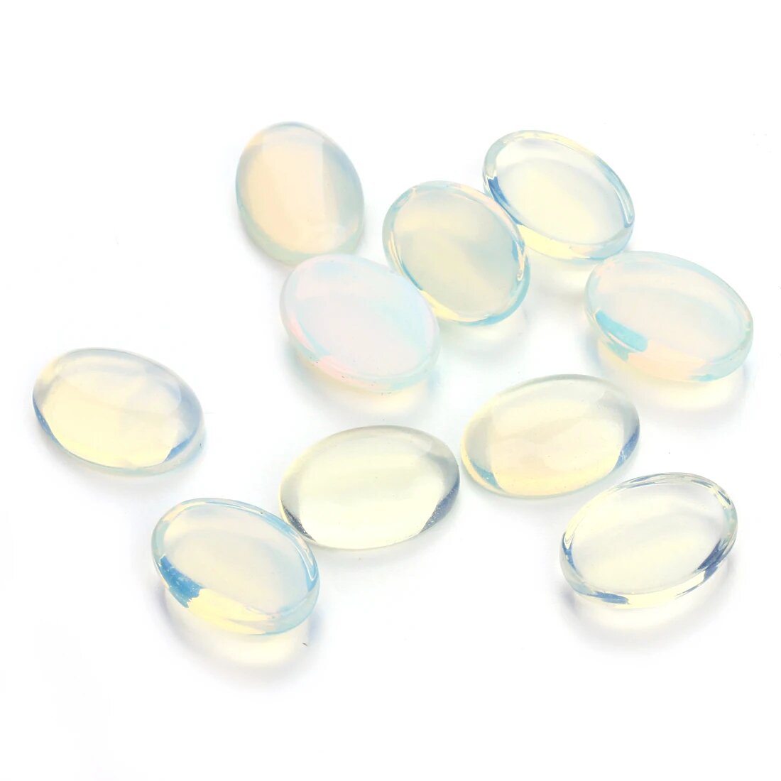 Кабошоны из натурального камня лаcoogh тигровый глаз, опал, агат 18x25mm 5pcs, Opal stone