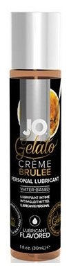 15627 JO Gelato Creme Brulee, 30 мл. Лубрикант на водной основе со вкусом десерта "Крем брюле"