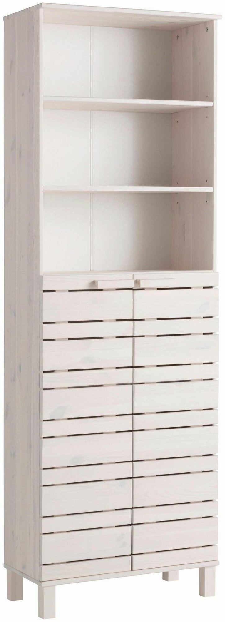 Шкаф для одежды 60х30х180, Джосси, распашной для одежды, для ванной комнаты деревянный, белый, Dipriz