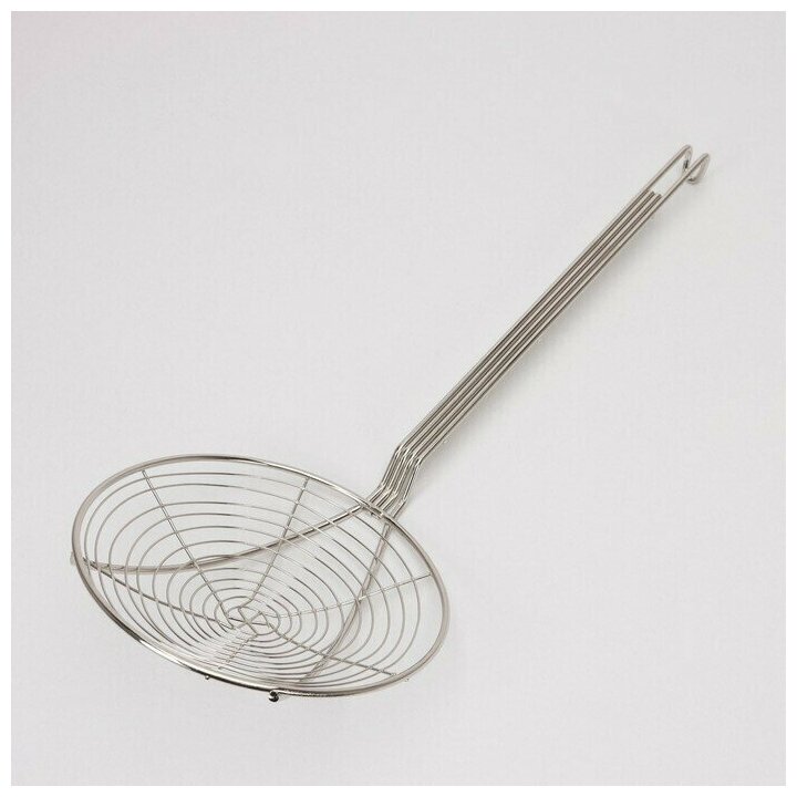 Шумовка для фритюра, 53х20 см, ложка шумовка кухонная, нержавеющая сталь