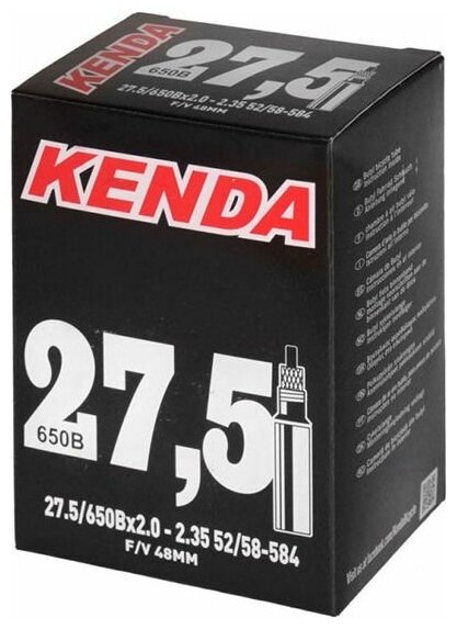 Велокамера KENDA 27,5"x 2.00 - 2.35 f/v 48мм 514714/510265 511265