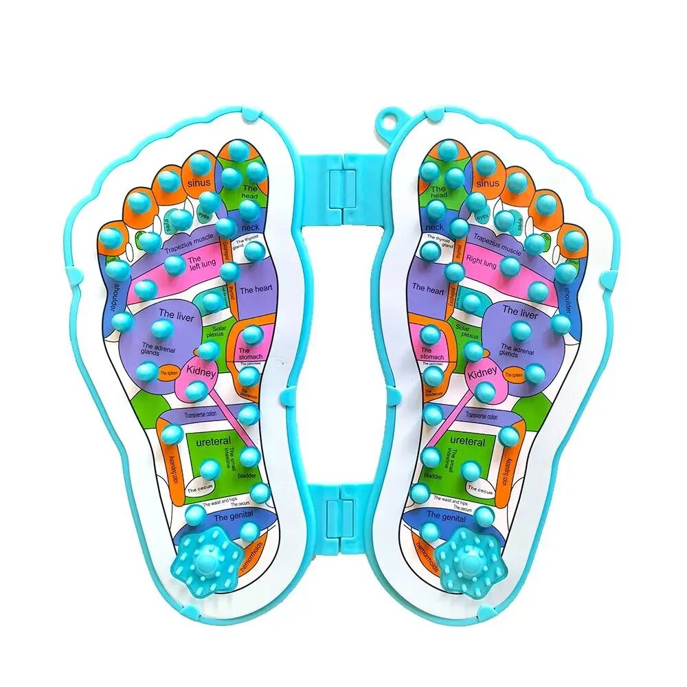 Акупрессурный коврик для ног-массажер - снимает боль и усталость, рефлексологические точки шиацу для мужчин и женщин, домашнее использование