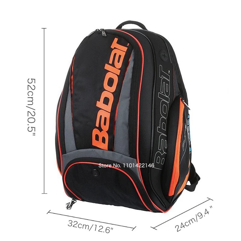 Babolat Wimbledon Белый спортивный рюкзак для тенниса Черный, Orange