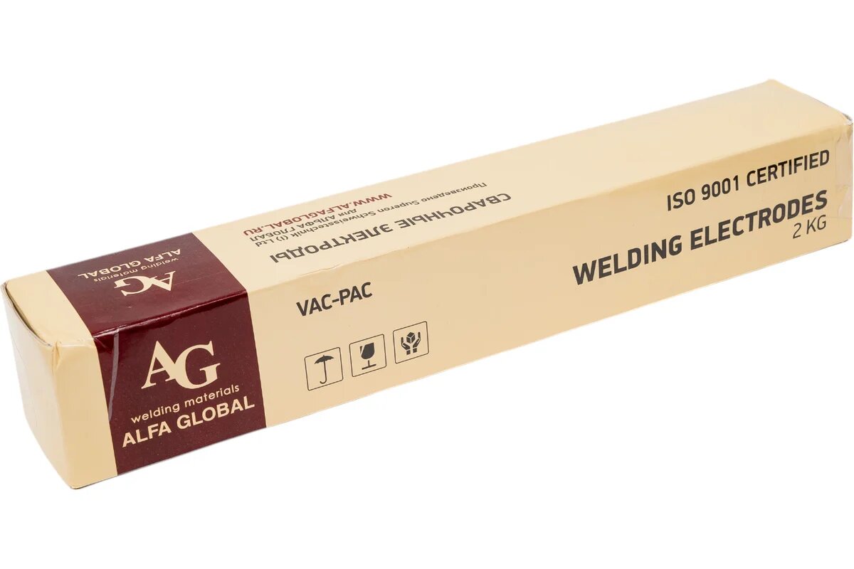 AG Электроды E 308L-16 d= 2,0x300 2,0кг VAC-PAC A-3-308L16-20-2
