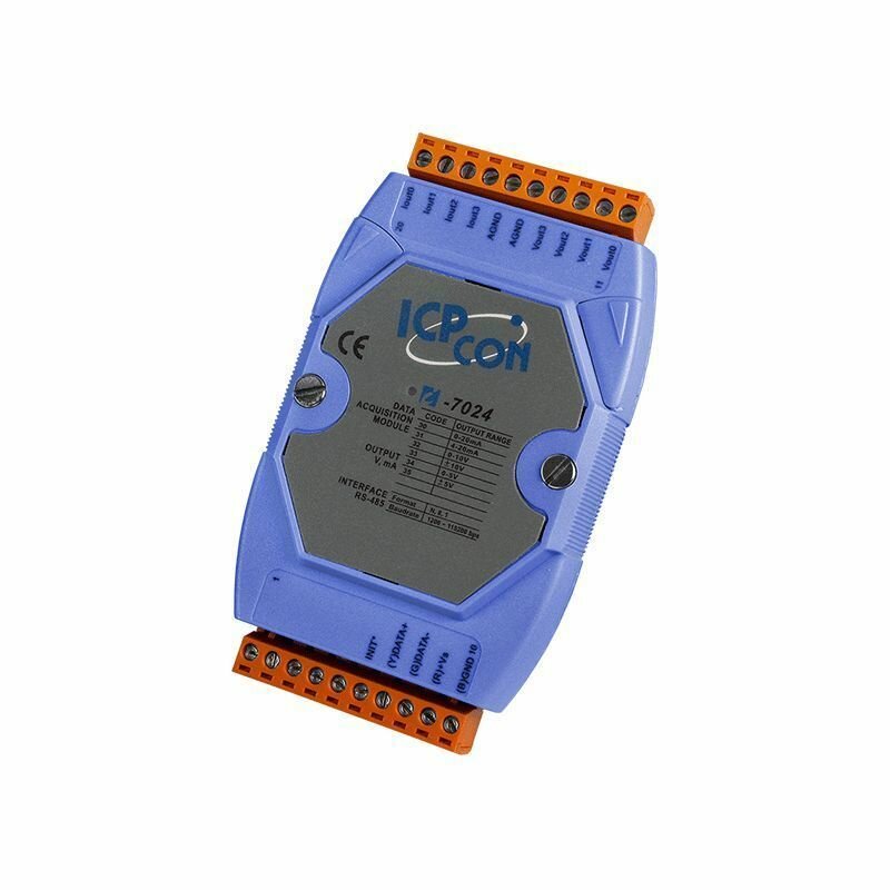 Преобразователь интерфейсов ICP CON I-7024 CR RS-485 24В DC