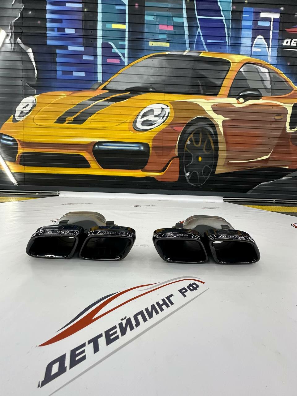 Насадка глушителя Mercedes C 63 AMG W205 C205 Black