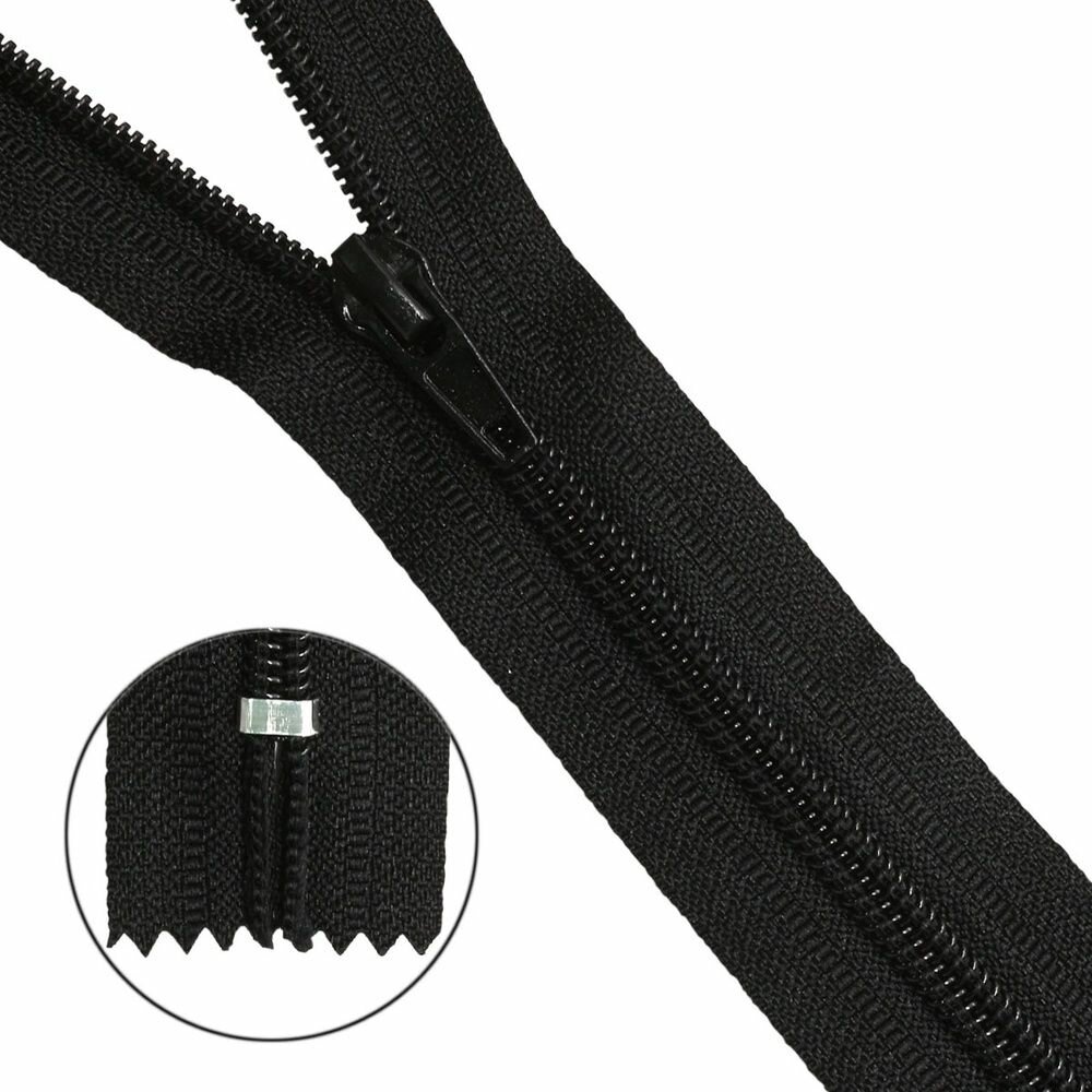 Молния айрис обувная т7 20 см 580 черный, 10 шт