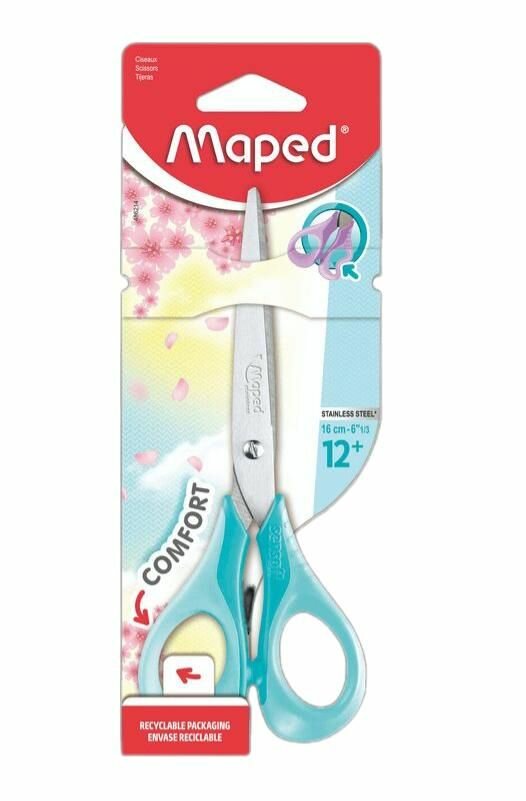 Ножницы Maped "SENSOFT PASTEL" 16 cм, концепция 3D, гибкие ручки