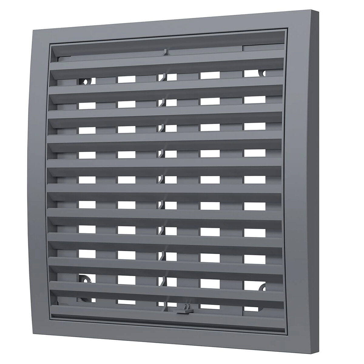 Разъемная регулируемая вентиляционная решетка Era 2020РРПН сер, пластиковая, 200 x 200 мм
