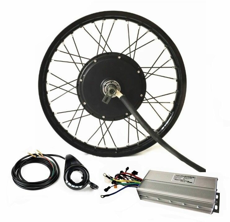 Мотор-колесо прямой привод 3000Вт-4000Вт, зад. 26", 48/72В набор (SW-DDK) оь 150 мм