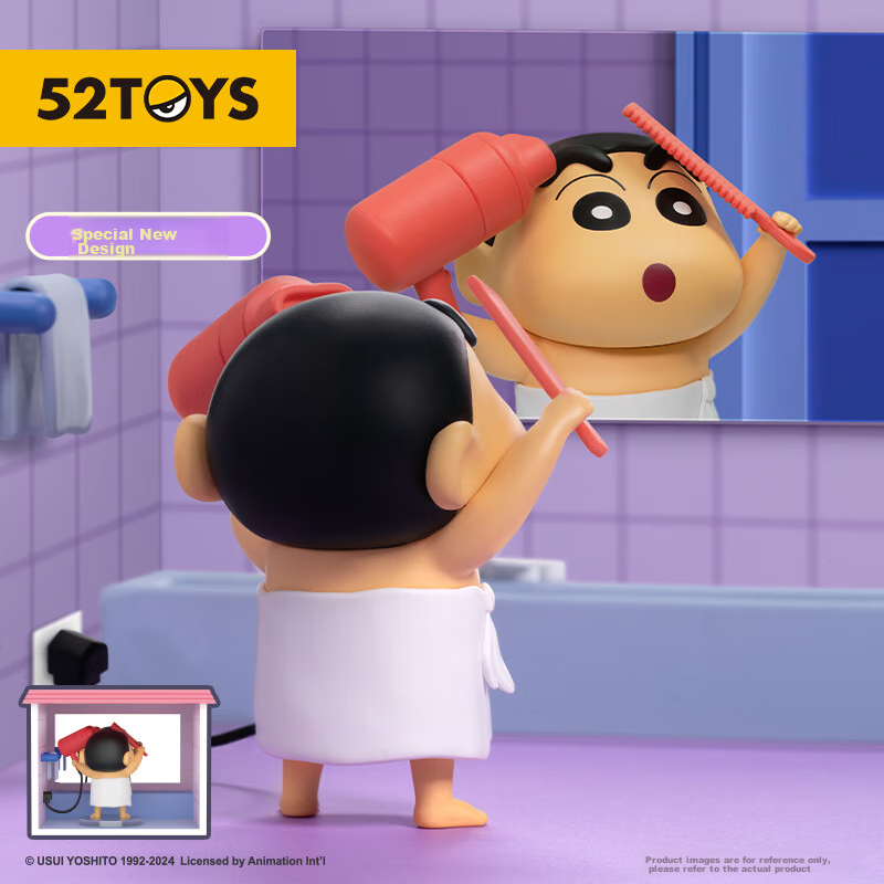 52TOYS Crayon Shin-Chan Spring Day Home Blind Box, Anime Trendy Figurine, Toy Decoration, Single Piece, Goddess Day Gift