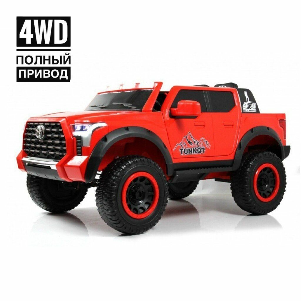 Электромобиль Toyota "Tundra" G444GG, полный привод, 12В, 4 скорости, 60 мин, красный