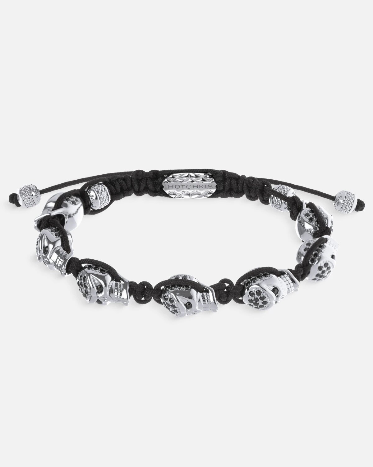 Браслет, серебро, 925 проба, родирование, фианит