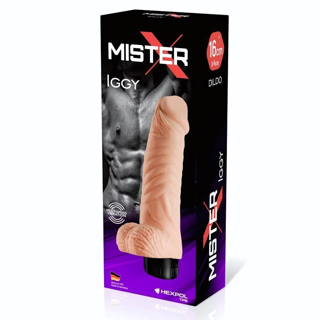 Вибратор реалистичный 'MISTER X Iggy', 16см, телесный, TPE, вибрация