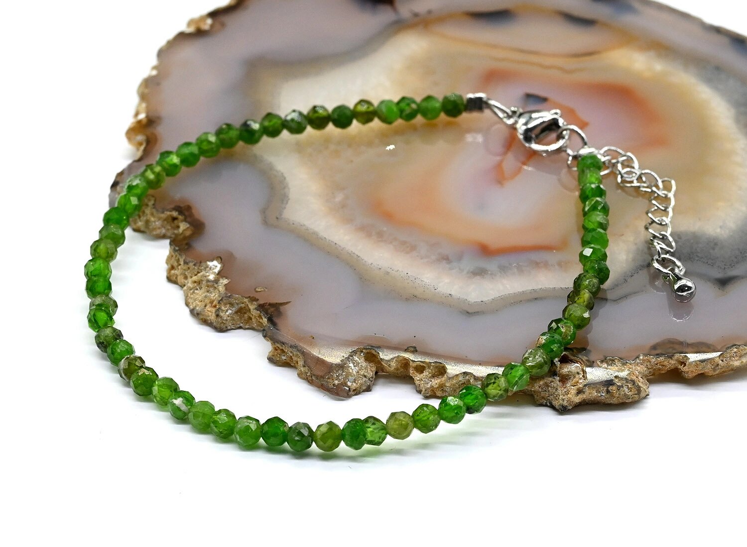 Браслет, хромдиопсид