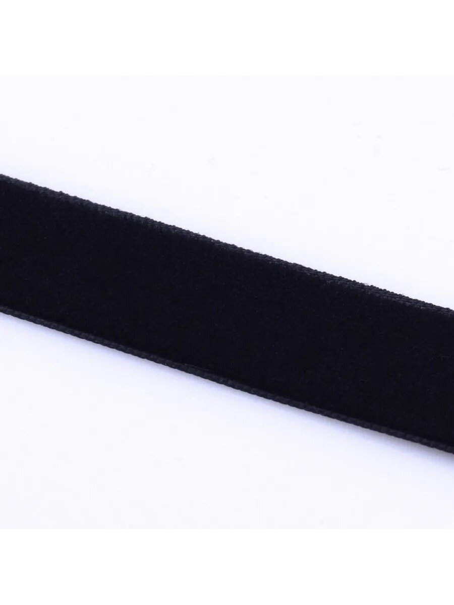 Элегантная бархатная лента черного цвета 20 мм