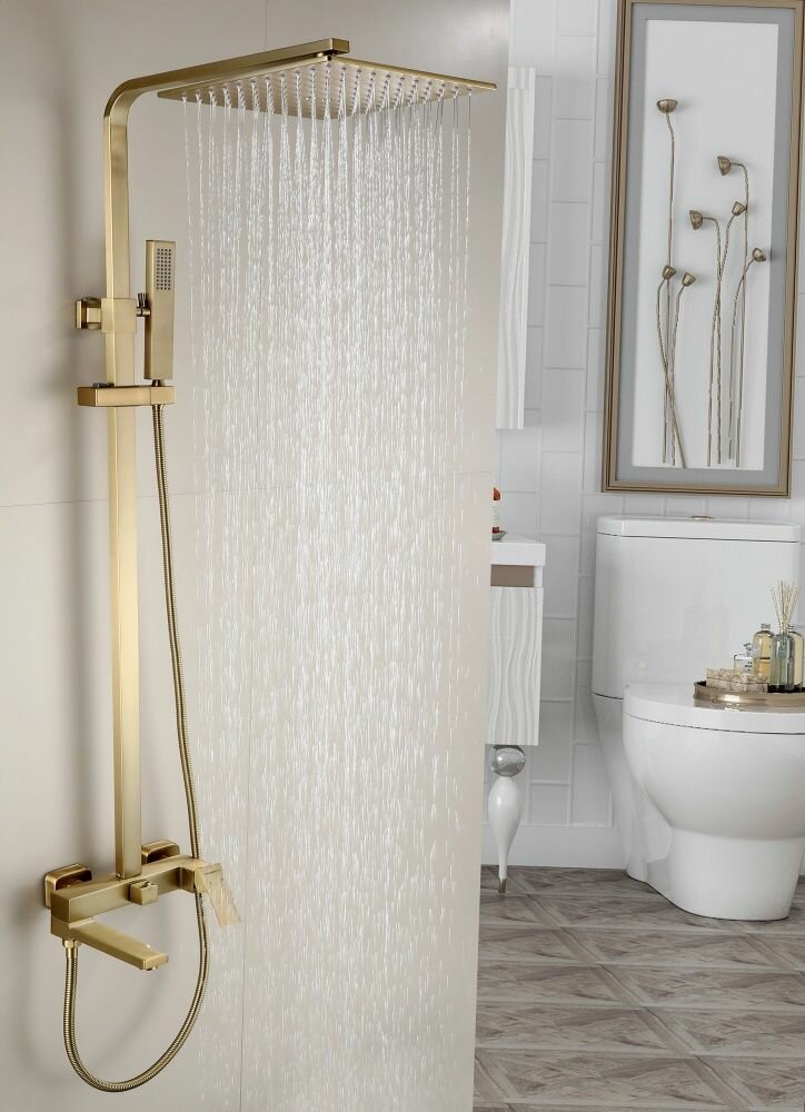 Душевая система HansenPRO HL33095-D Матовое золото