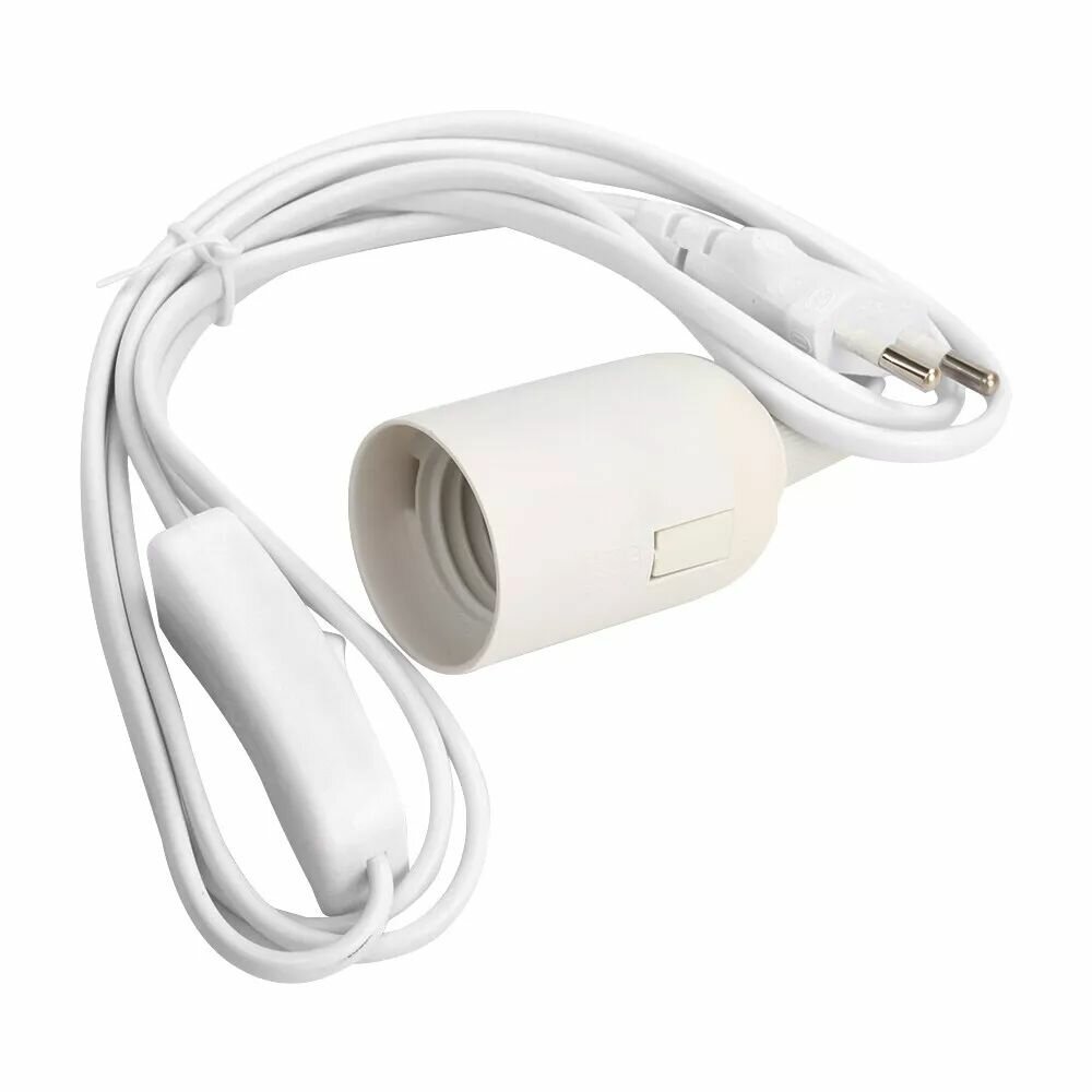 Удлинитель с цоколем E27 держатель для лампы 1,8 метра с кнопкой