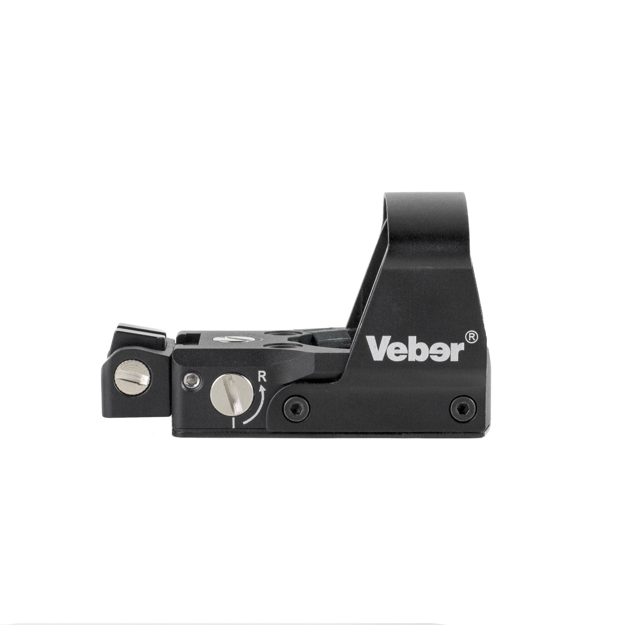 Прицел коллиматорный Veber Wolf Reflex 128 RD открытого типа, 1x, на Weaver или Glock, красная точка, до 4400 Дж, для охоты и стрельбы, активный отдых