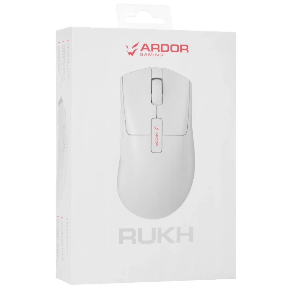 Мышь беспроводная/проводная ARDOR GAMING Rukh ARDW-RH3950-WT белый