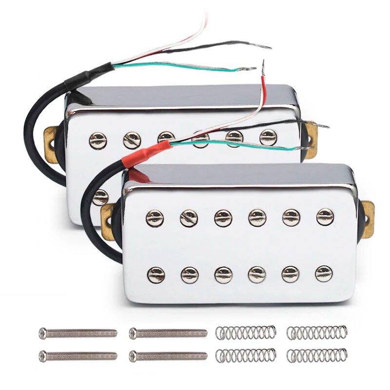 Хамбакер звукосниматель GETMUSIC 1601-3, цвет Neck and Bridge