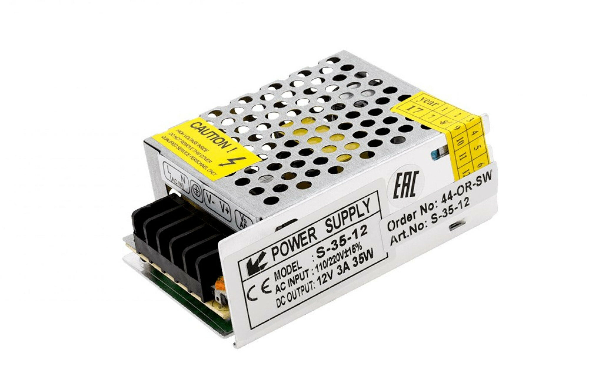 Блок питания для светодиодных лент и светильников 220/12V 40W, IP20 сетка