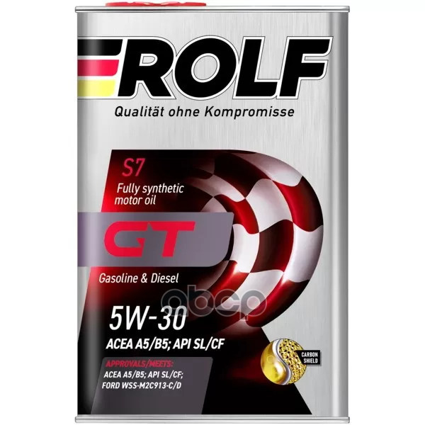ROLF Rolf Gt 5W30 (4L) (Металл) Масло Моторное! Синт Api Sl/Cf, Acea A5/B5, Ilsac Gf-5