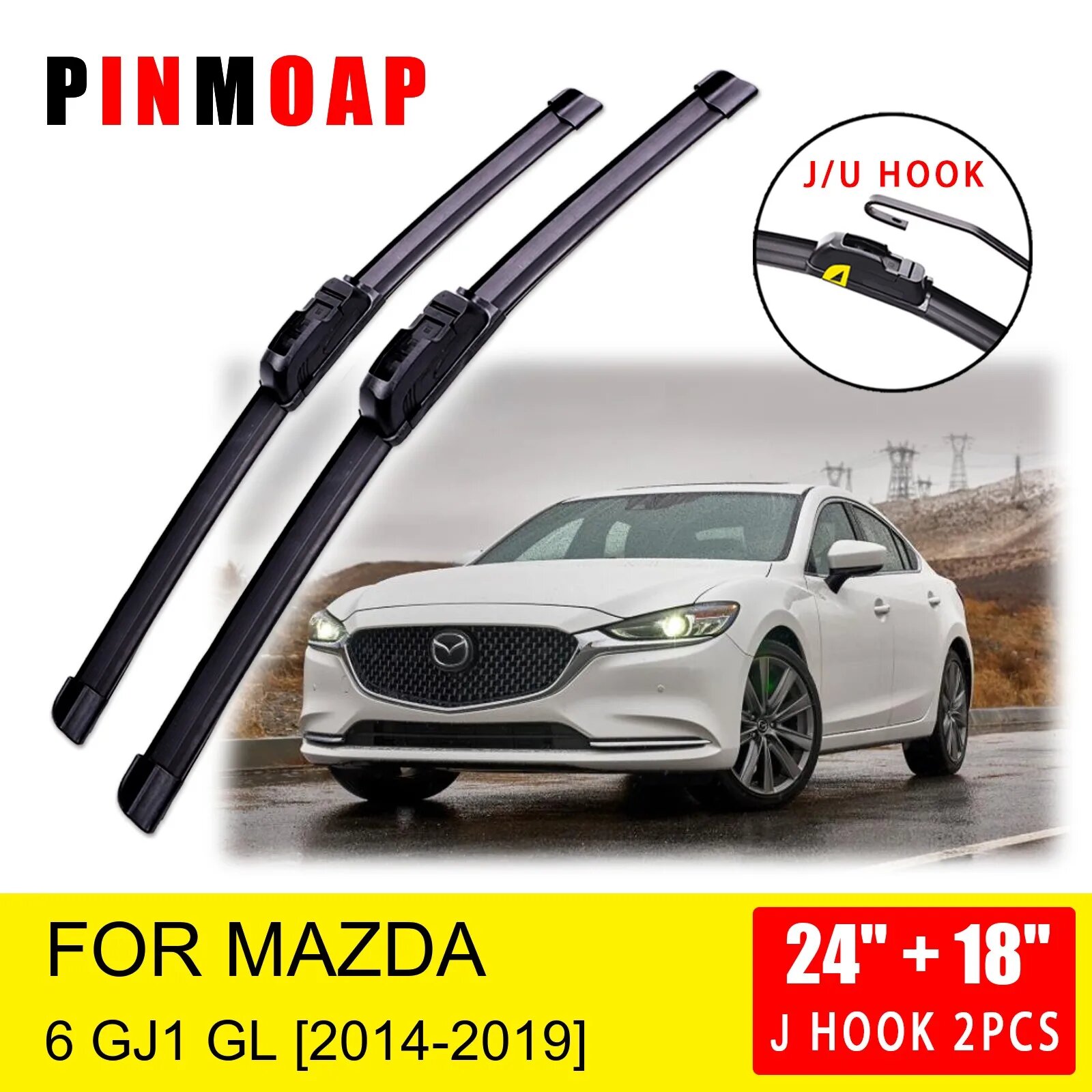 Щетки стеклоочистителя Mazda 6 GJ GL 2014-2019 Left Hand Drive Car