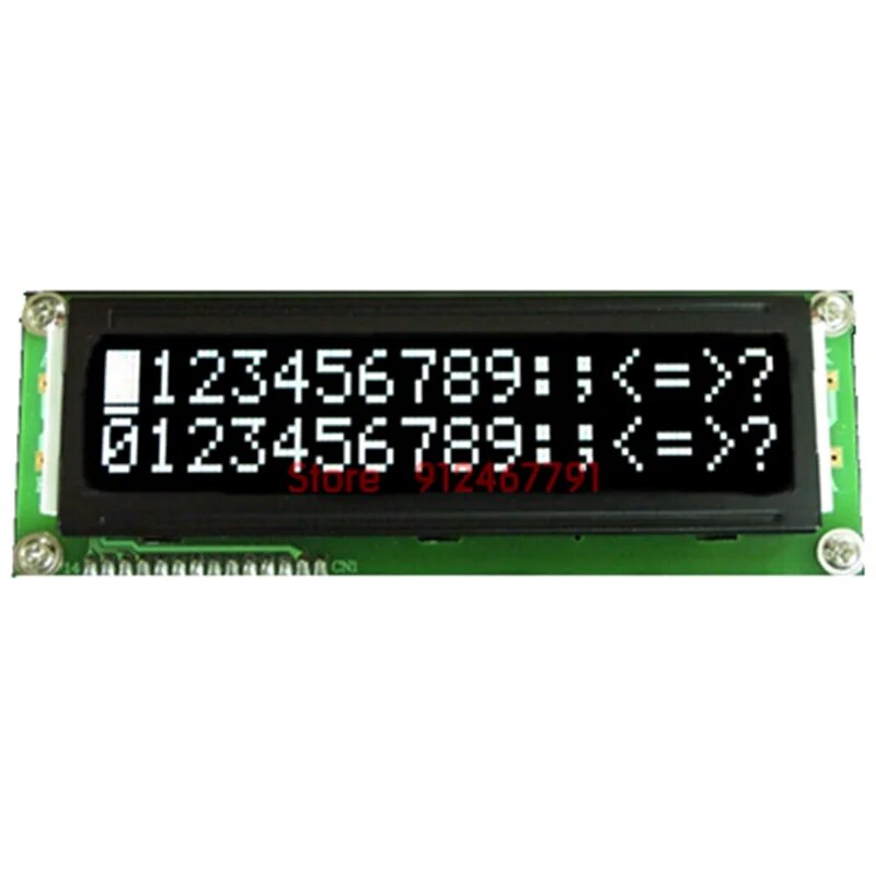 5 В большой большой размер VA Дисплей 1602 16X2 Экран 14PIN Параллельный порт FSTN Черный цвет Новый размер PC1602L PC1602WRT 122X44 мм