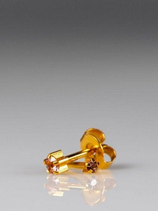 Серьги пусеты, искусственный камень