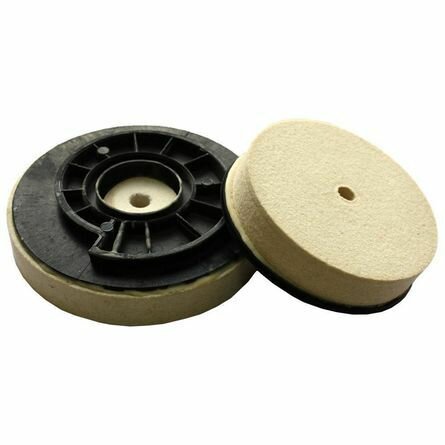 Диск войлочный, жесткий с креплением "Улитка", 130 толщина 20 мм (фетр из натуральной шерсти) жесткий.