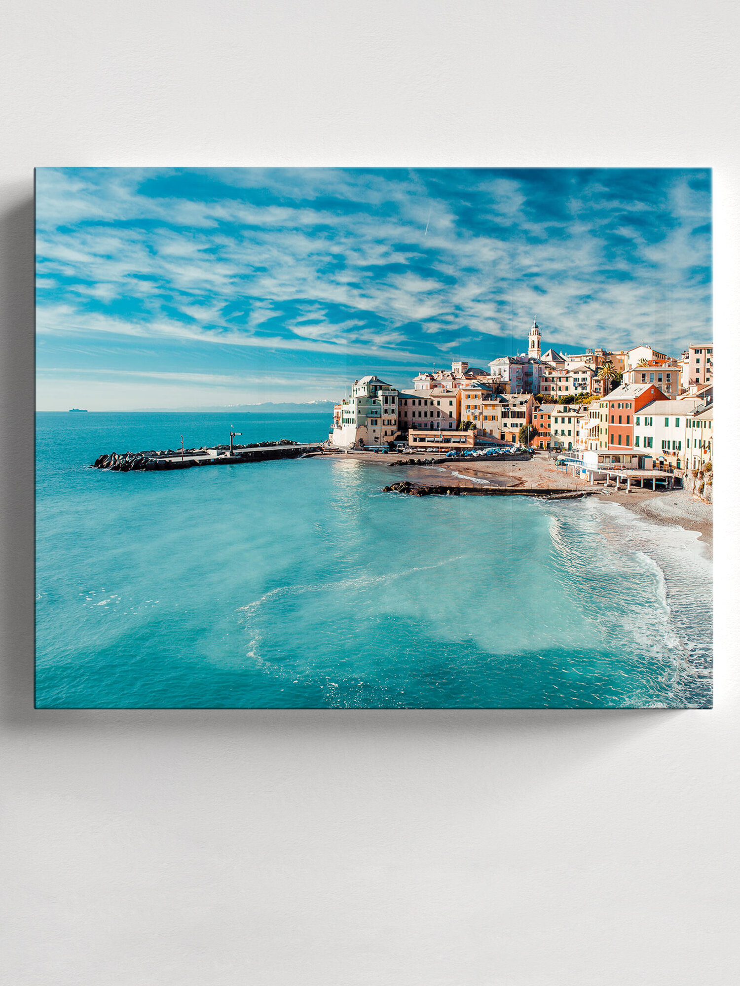 Картина Postermarket "Побережье Италии", на стекле, 40x50 см.