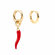 Серьги конго Hola Jewelry, размер 19 мм