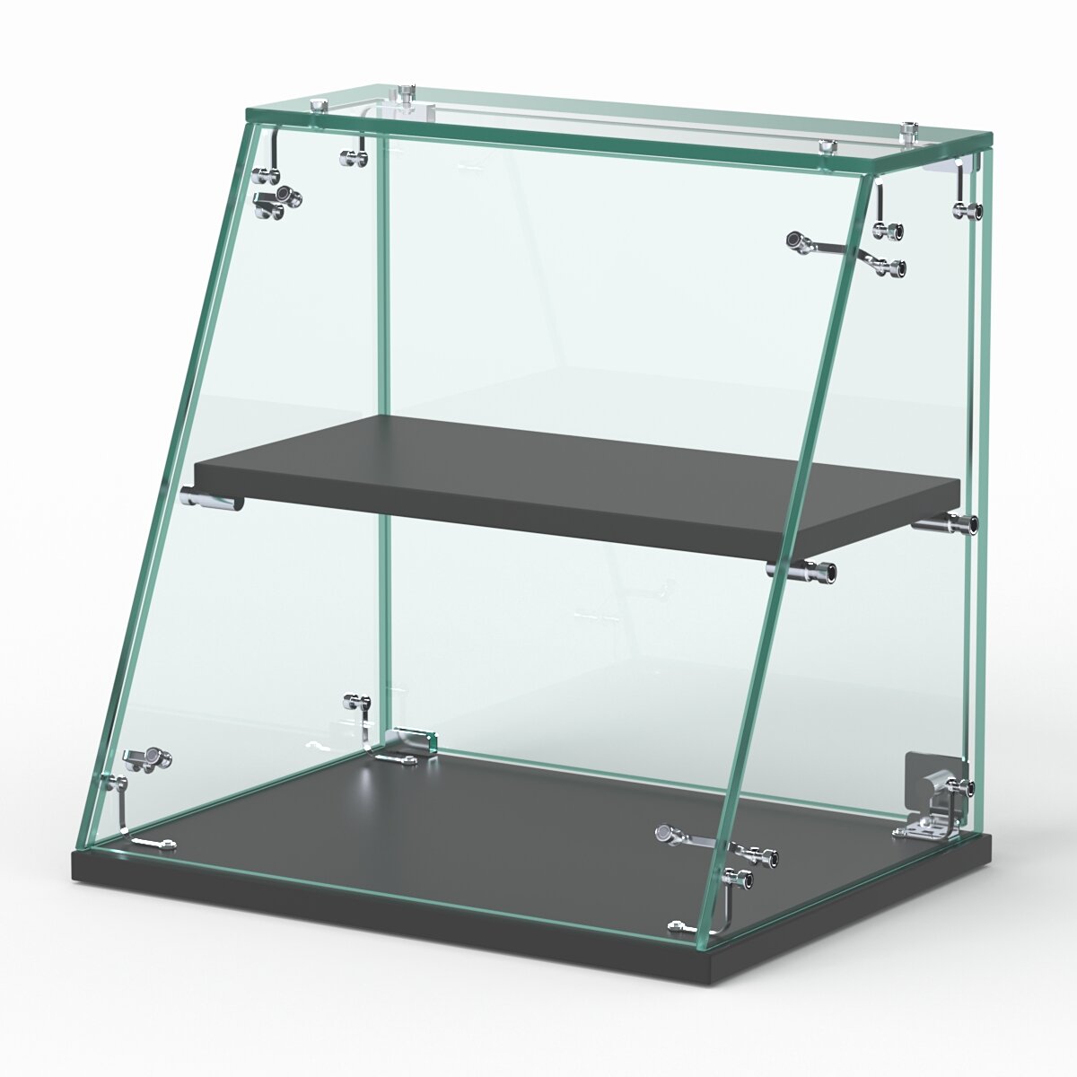 Витрина "сладость" №16К-П для выпечки настольная пдсп, Черный