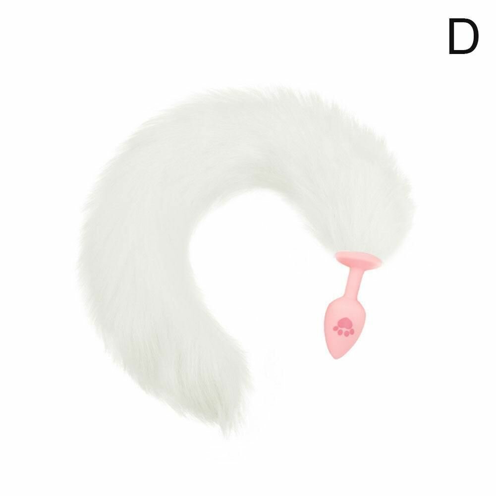 Силиконовая кошачья хвостовая анальная пробка игрушки