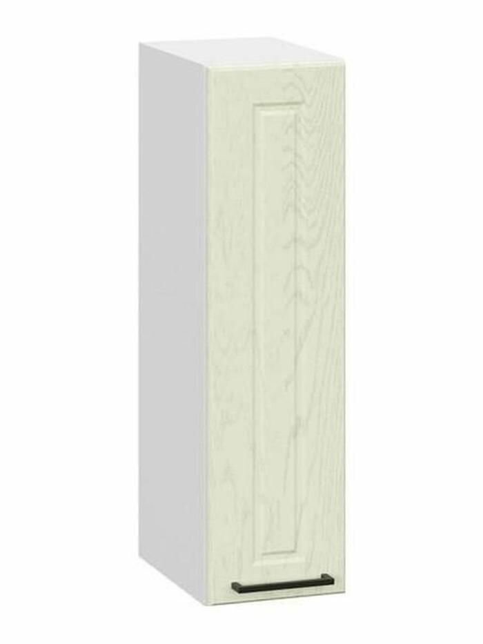 Кухонный модуль навесной, шкаф Шервуд с доводчиками, с полками, 20х29.6х72 см, Белый / Дуб кремовый матовый