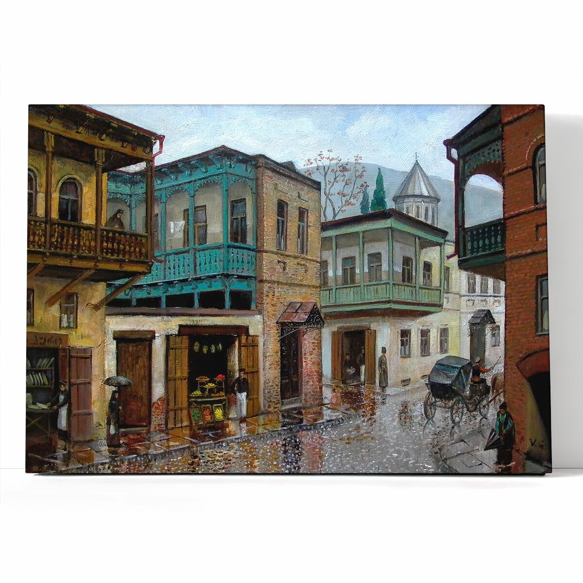 Интерьерная картина на хлопковом холсте - Старый Тбилиси (2)