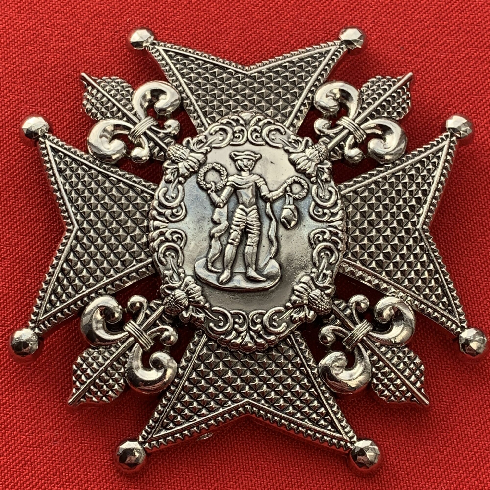 Звезда ордена Святого Людовика, муляж иностранной награды. Размер 63х63 мм.