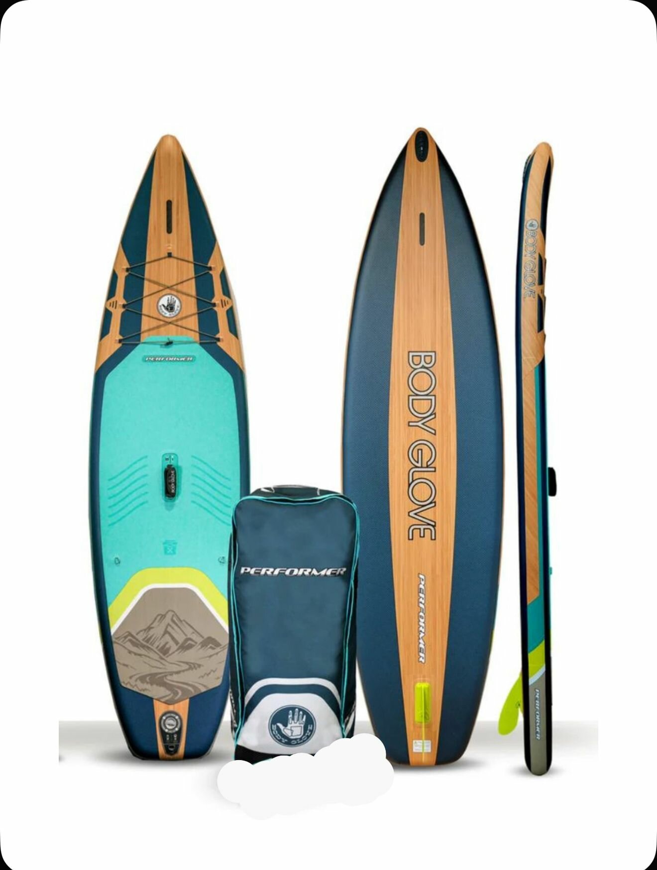 Сапборд надувной двухслойный Тайга Sup доска Body Glove 2025 PERFORMER PRO 11 спортивный сап борд с разборным веслом для плавания и серфинга, карго-система sup board 335х86х15 см