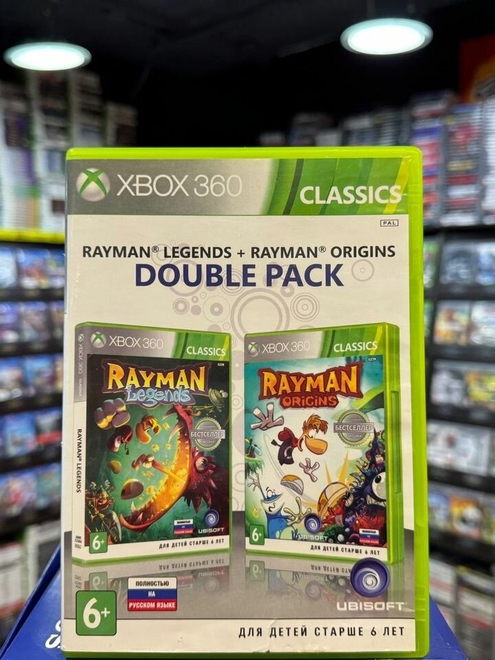Игра Rayman Legends + Rayman Origins (Double Pack) (Xbox 360) (Box)